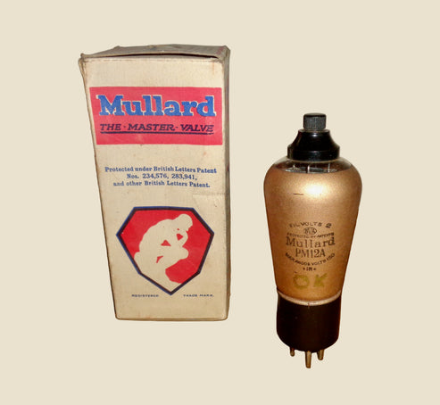 1930s Mullard PM12A Metallised Screened Grid Valve In Its Original Box ...