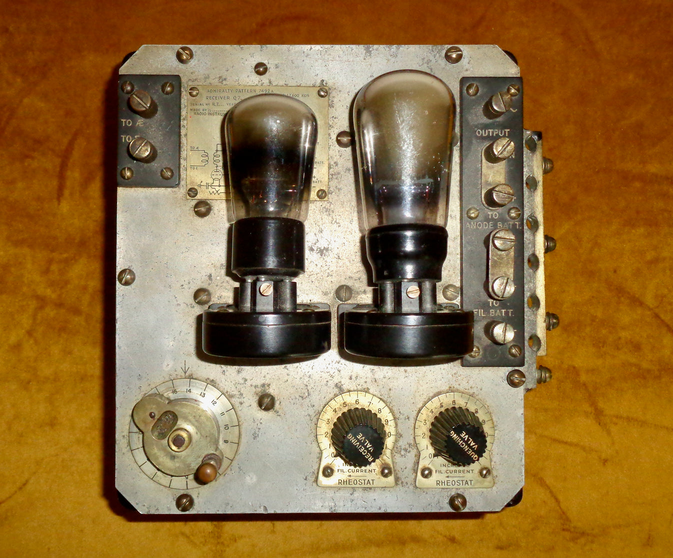 1931 Royal Navy Radio HF Receiver Q7 Admiralty Pattern 7492A Made By R ...