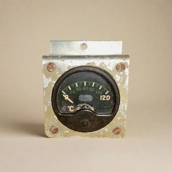 1940s WW2 Aircraft Oil Temperature Cockpit Gauge – Mullard Antiques and ...