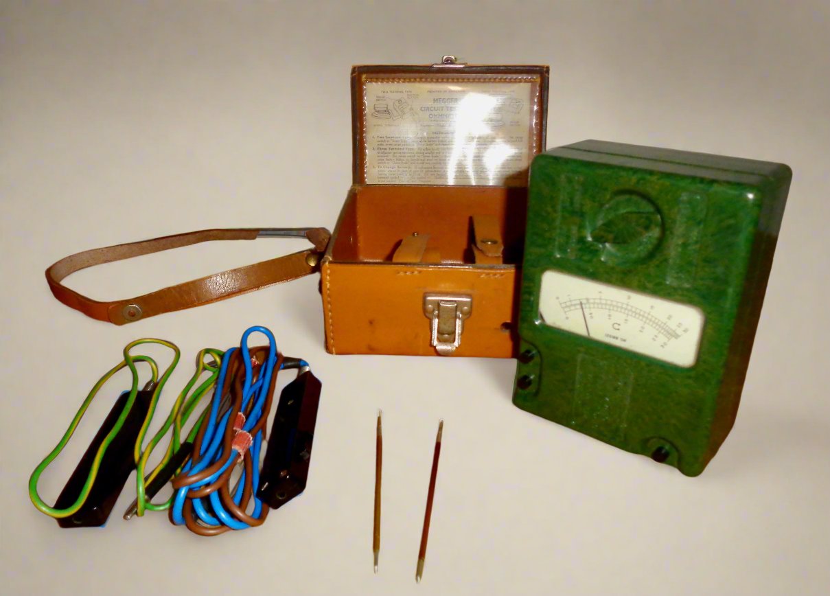 1950s Green Bakelite Megger Circuit Testing Ohmmeter By Evershed & Vig ...