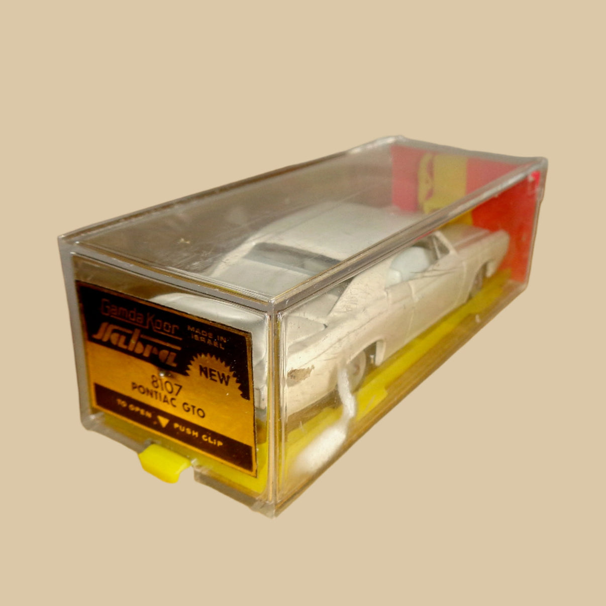 1960s Gamda Koor Sabra Pontiac GTO No. 8107 1/43 Toy Car. Boxed And Ma ...