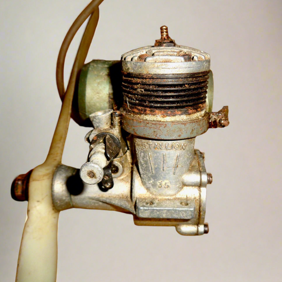 1960s K&B Stallion 35 Engine For Model Aircraft With Exhaust / Silence ...