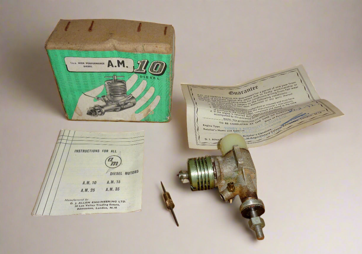 1970s AM10 Diesel Motor For 1cc Model Aircraft – Mullard Antiques and ...