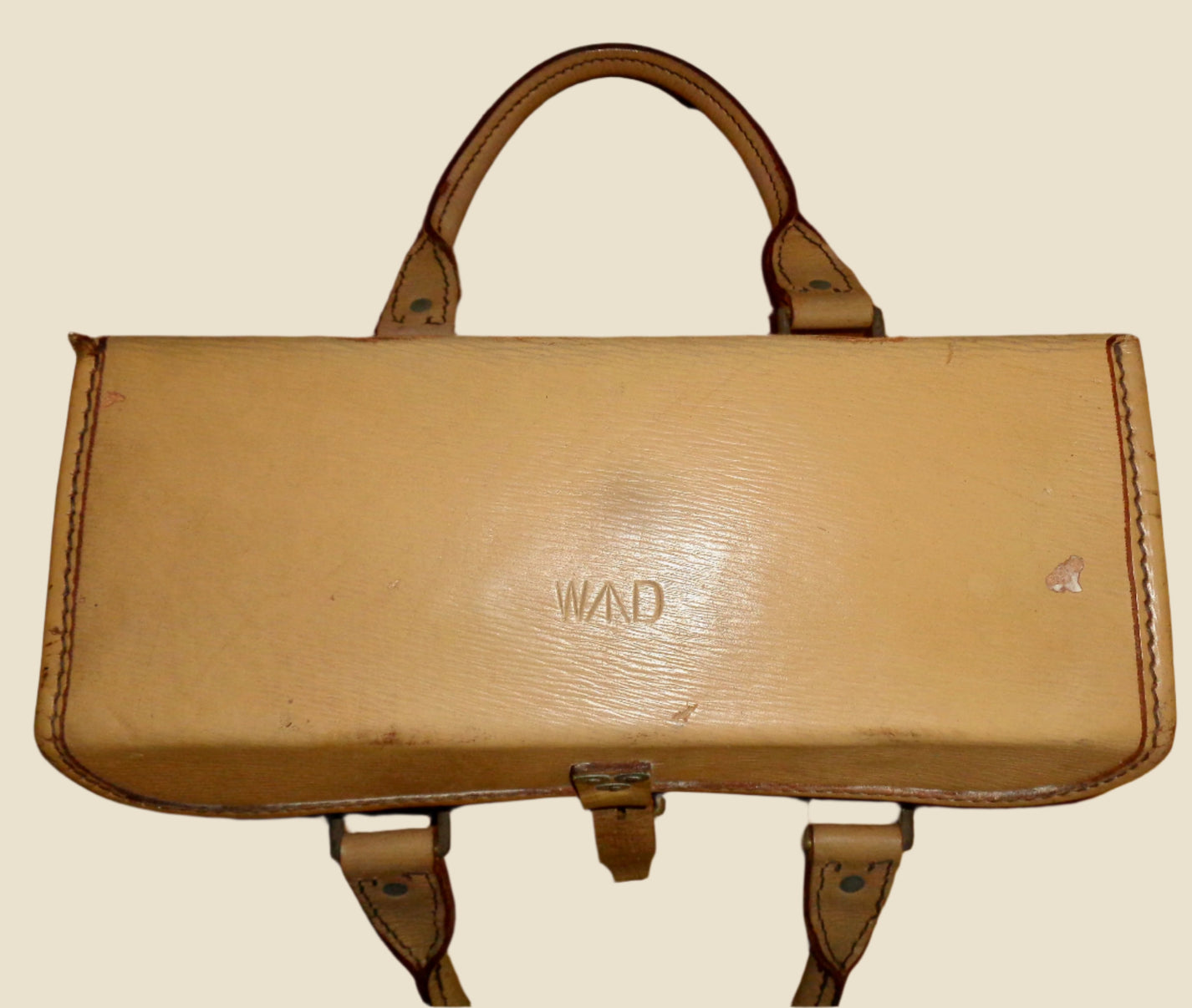 War Department Engineer's Leather Tool Bag. Riveted With Metal Interio ...