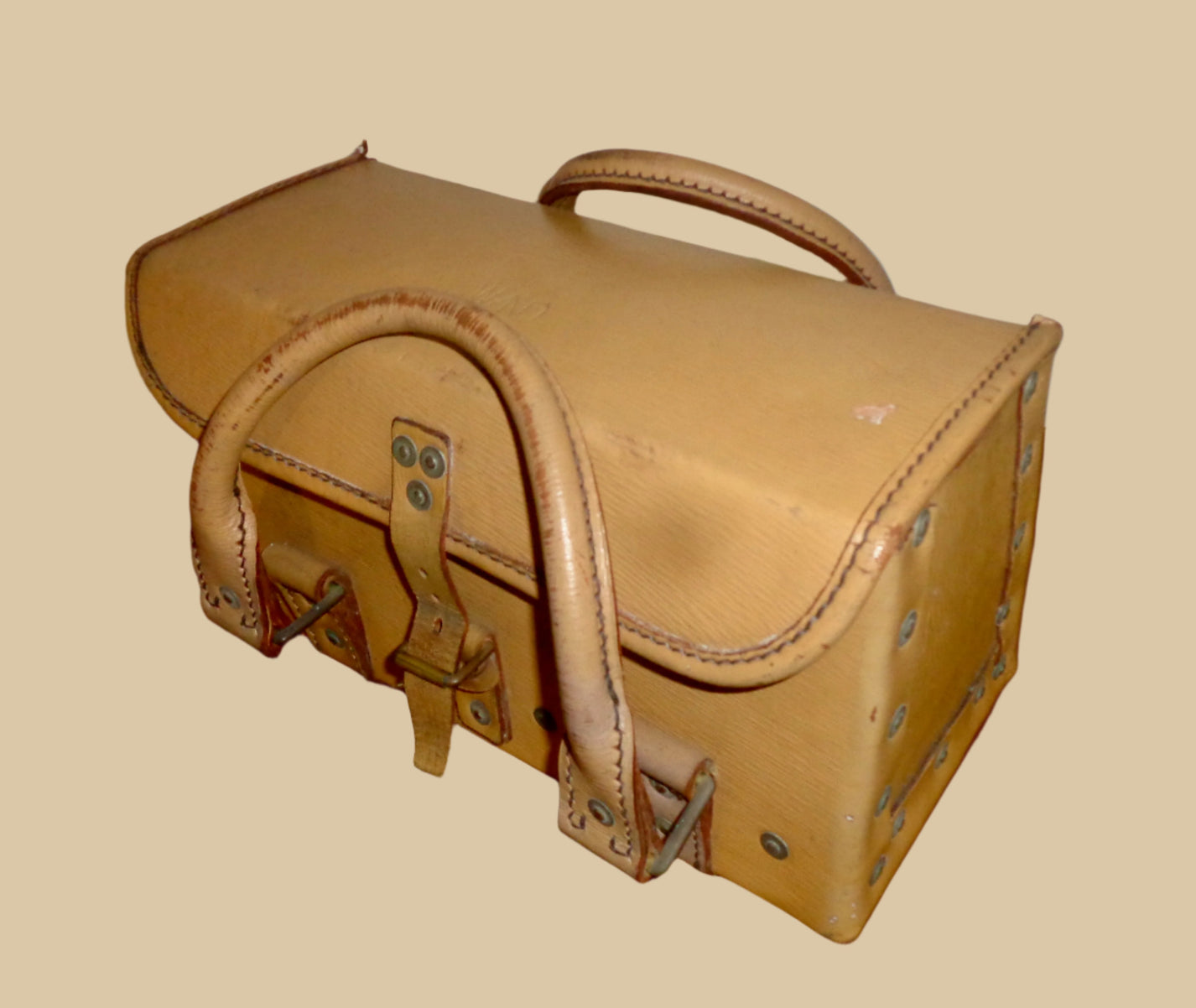 War Department Engineer's Leather Tool Bag. Riveted With Metal Interio ...