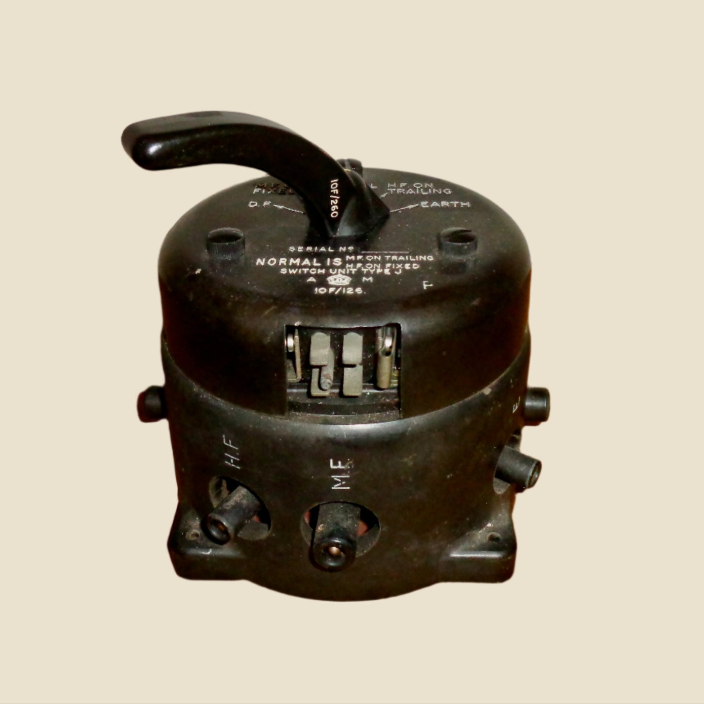WW2 RAF Air Ministry AM Aerial J Switch 10F/126 For A Military Radio R ...