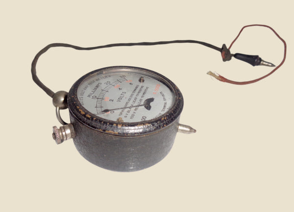 Vintage 1930s Wates 6V & 150V Voltmeter and 0-30 MilliAmp Test Meter ...