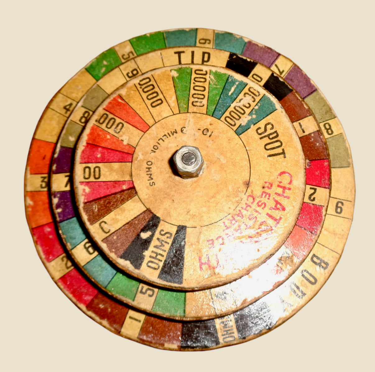 Vintage Chatsworth Standard Resistor / Resistance Colour Code Rotary C ...