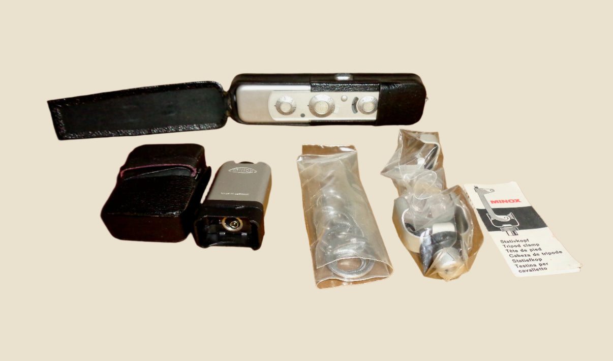 1972 Minox C Subminiature / Spy Camera In Chrome With Original Box, Ca ...
