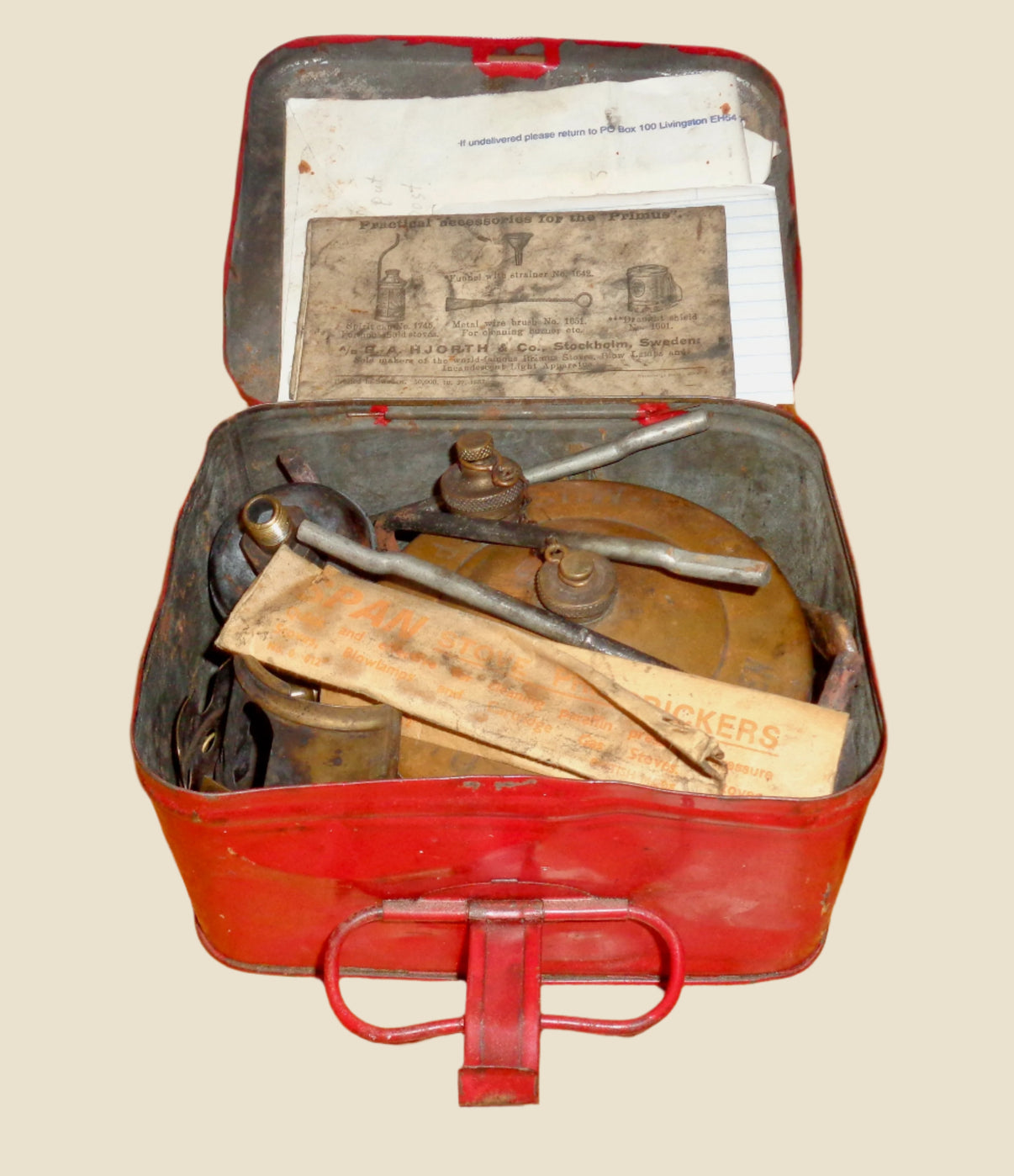 Vintage Primus No.210 Portable Paraffin Picnic / Camping Stove In Its ...