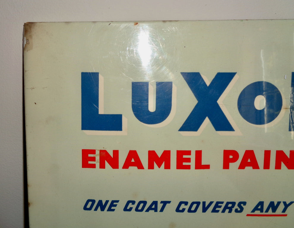 1960s Luxol Enamel Paint Advertising Sign / Paint Colour Chart ...