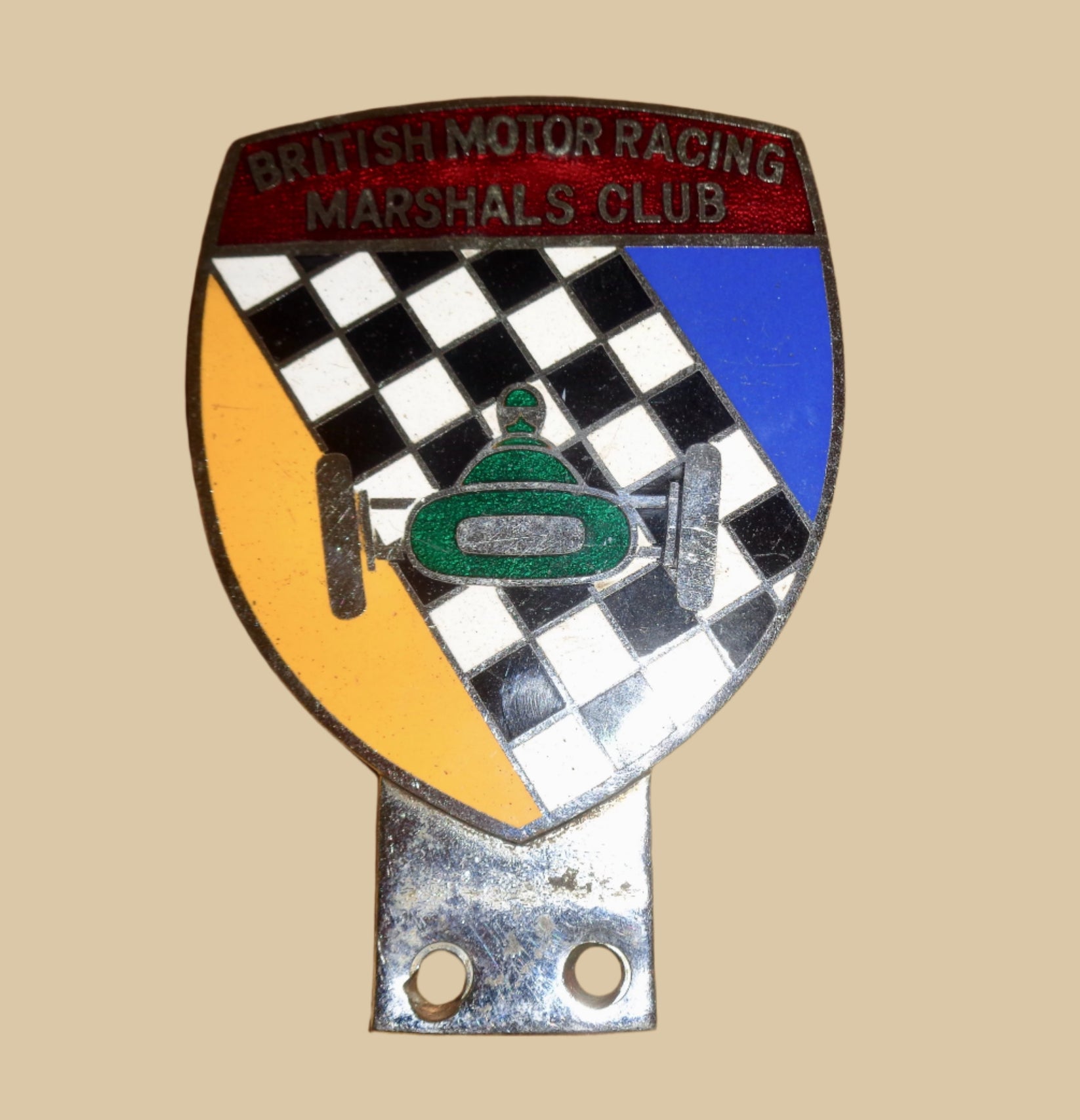 Original 1950s Enamel Car Badge British Motor Racing Marshals Club By ...