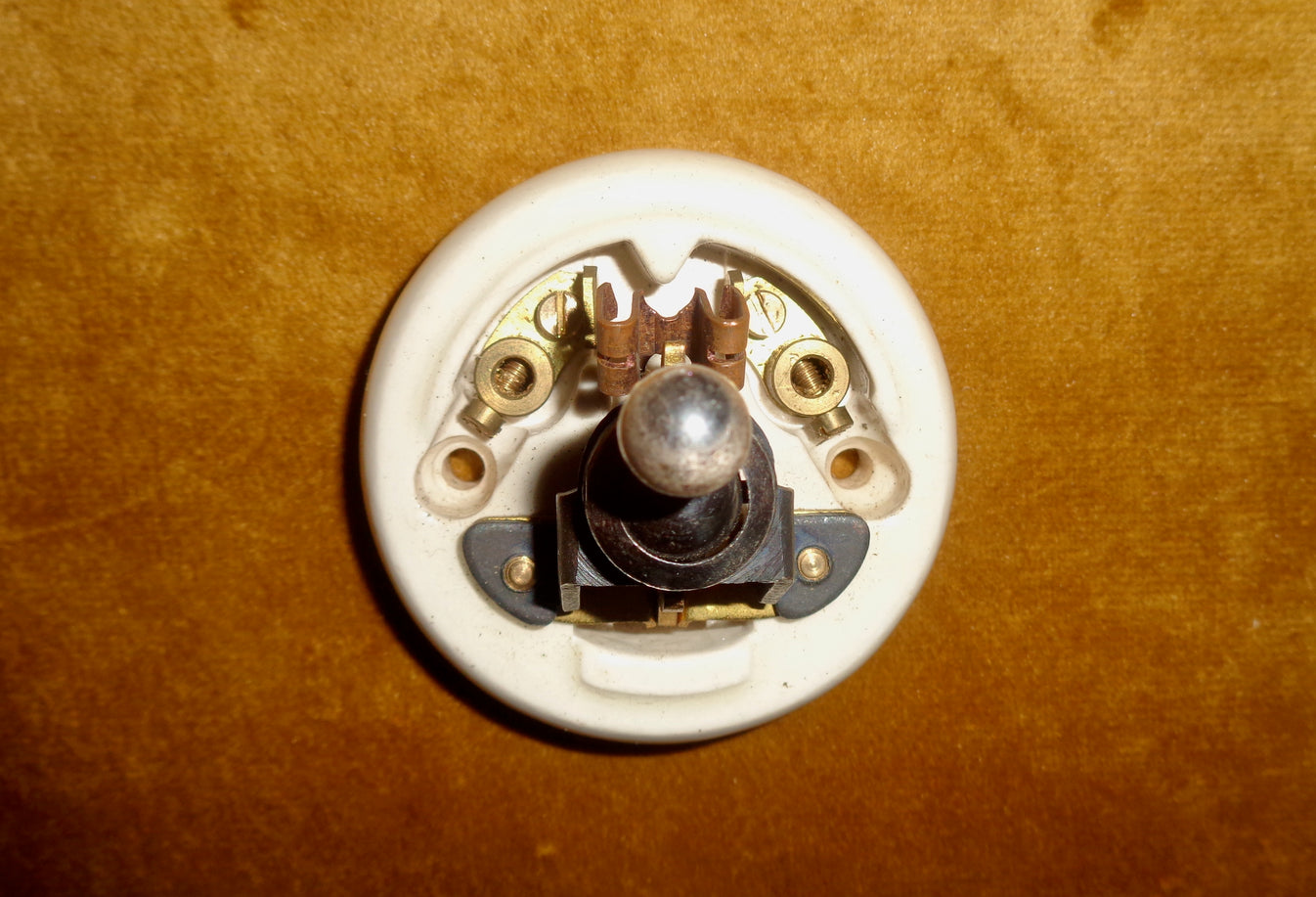 Vintage Tucker Telac Chrome / White Ceramic British Toggle Light Switc ...