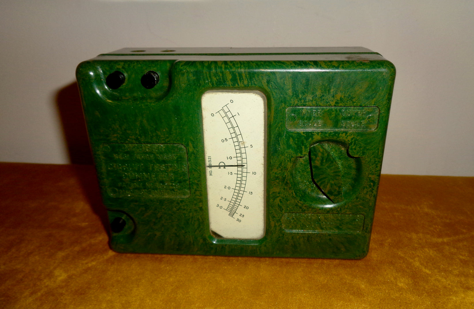 1950s Green Bakelite Megger Circuit Testing Ohmmeter By Evershed & Vig ...