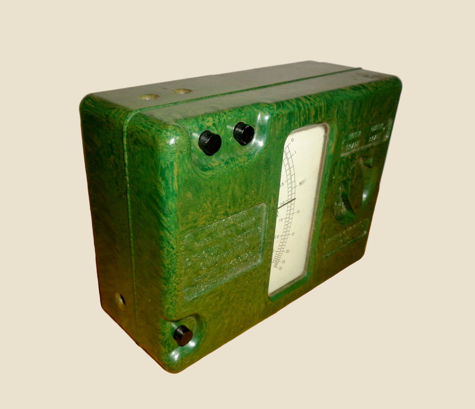 1950s Green Bakelite Megger Circuit Testing Ohmmeter By Evershed & Vig ...