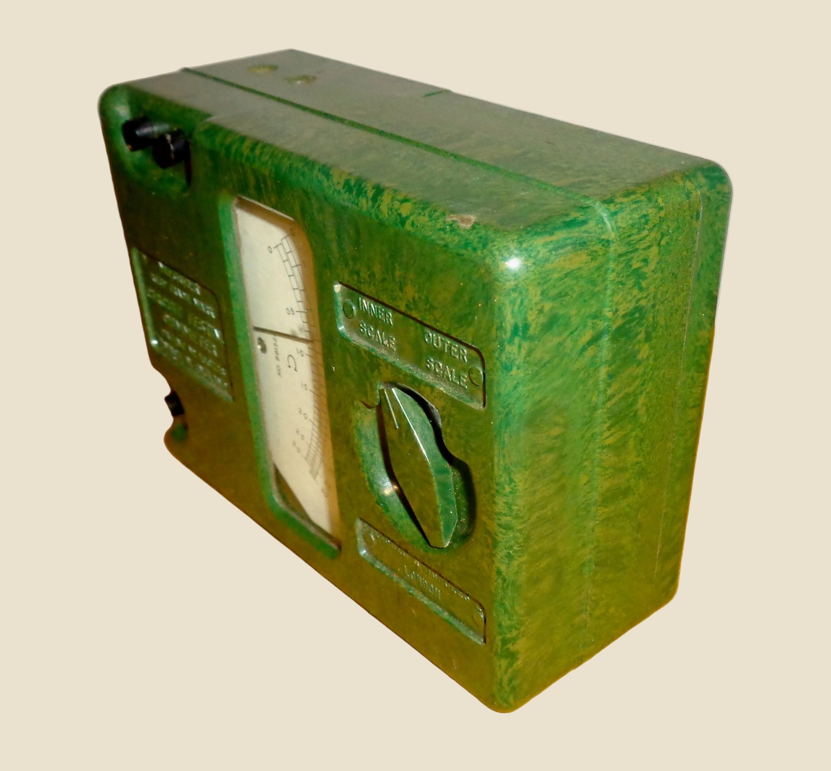 1950s Green Bakelite Megger Circuit Testing Ohmmeter By Evershed & Vig ...