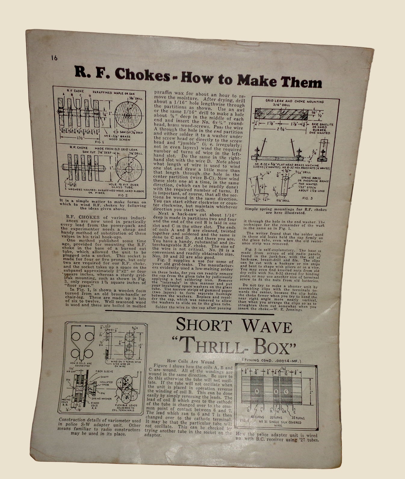 1937 Short Wave Coil Book Catalogue By Radio Publications – Mullard ...