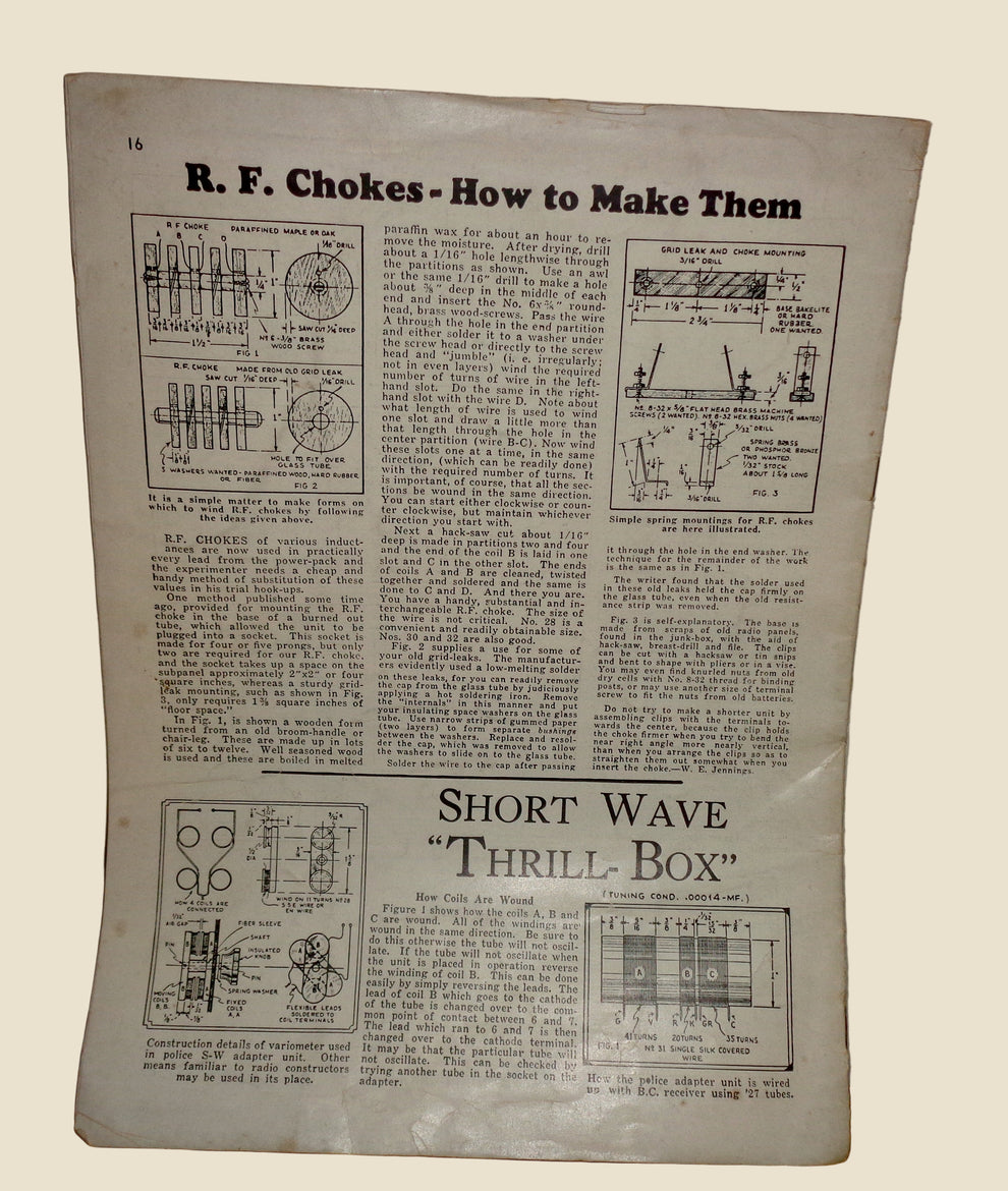 1937 Short Wave Coil Book Catalogue By Radio Publications – Mullard ...