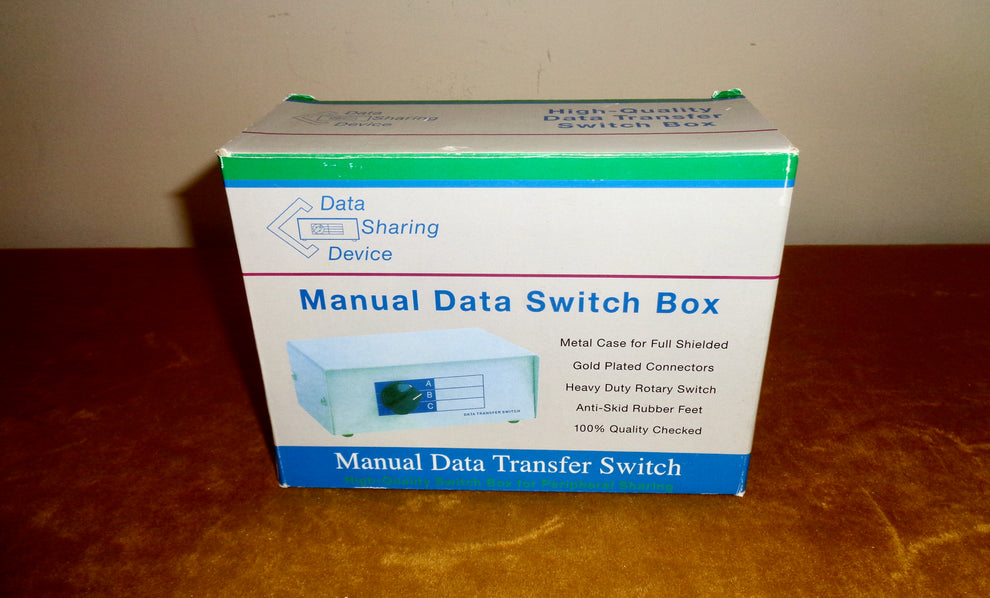 Preowned DW9 ABCD Manual Data Switch Box Providing 4-Way Peripheral Sh ...