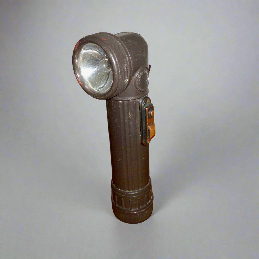 Vintage Military Angle Head GEC TL-122 Style Torch With Signalling Fla ...