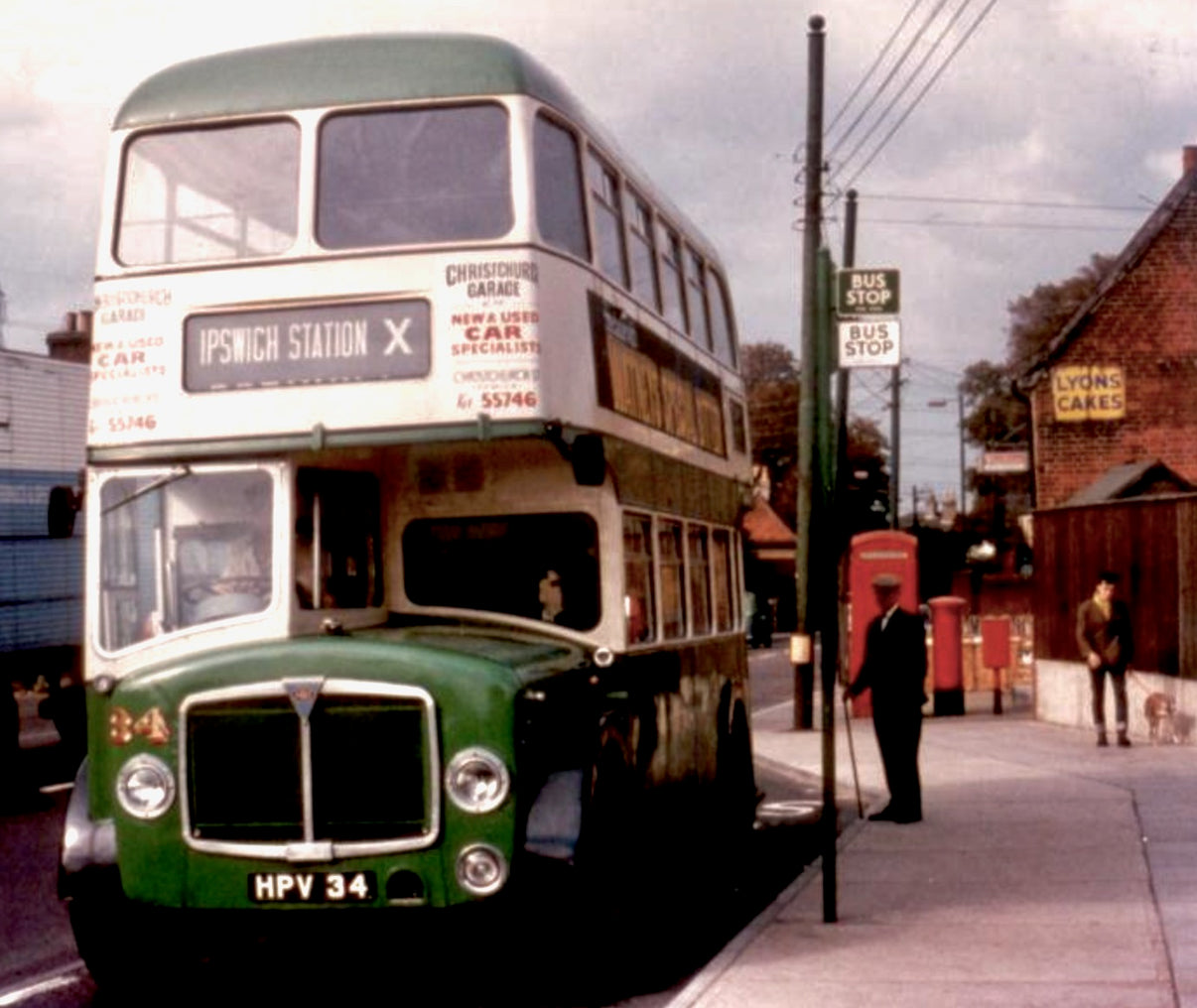 Vintage Ipswich Green Double Sided Bus Stop Sign In Aluminium – Mullard ...