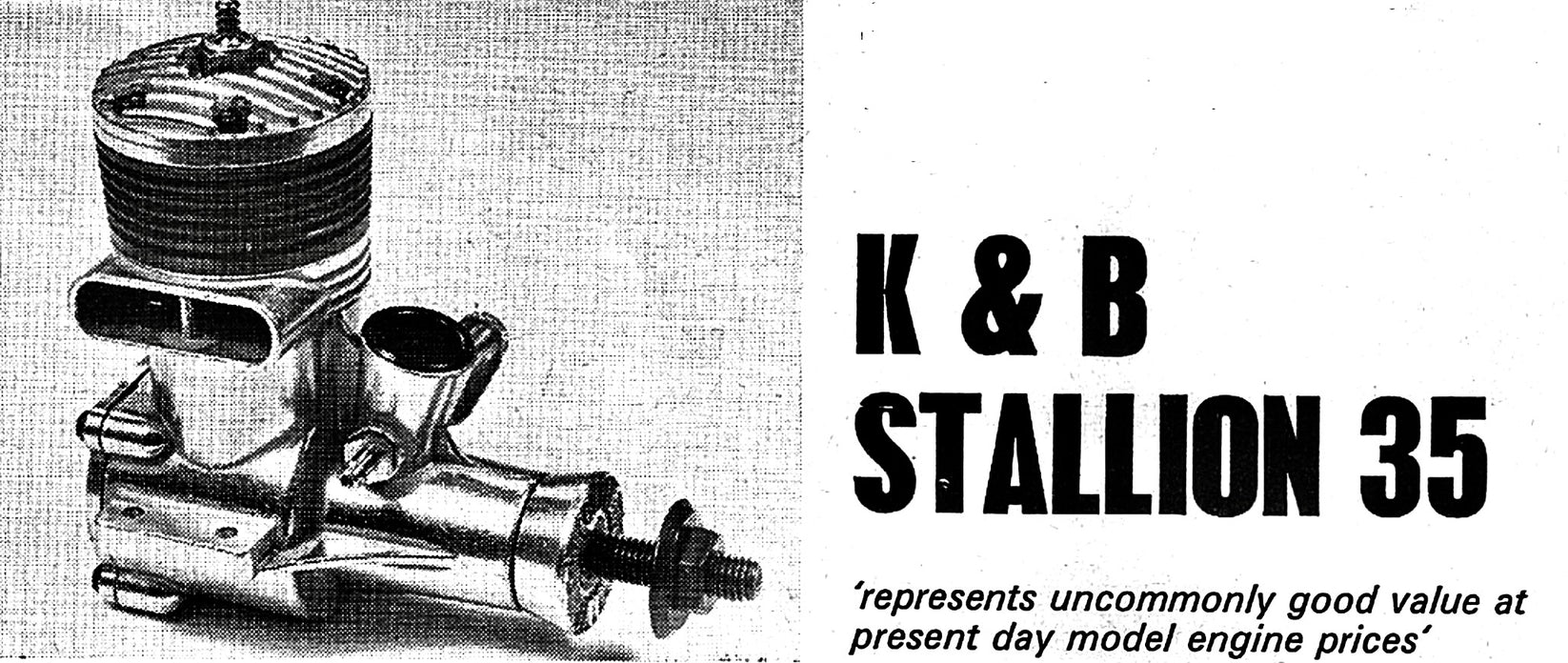 1960s K&B Stallion 35 Engine For Model Aircraft With Exhaust / Silence ...