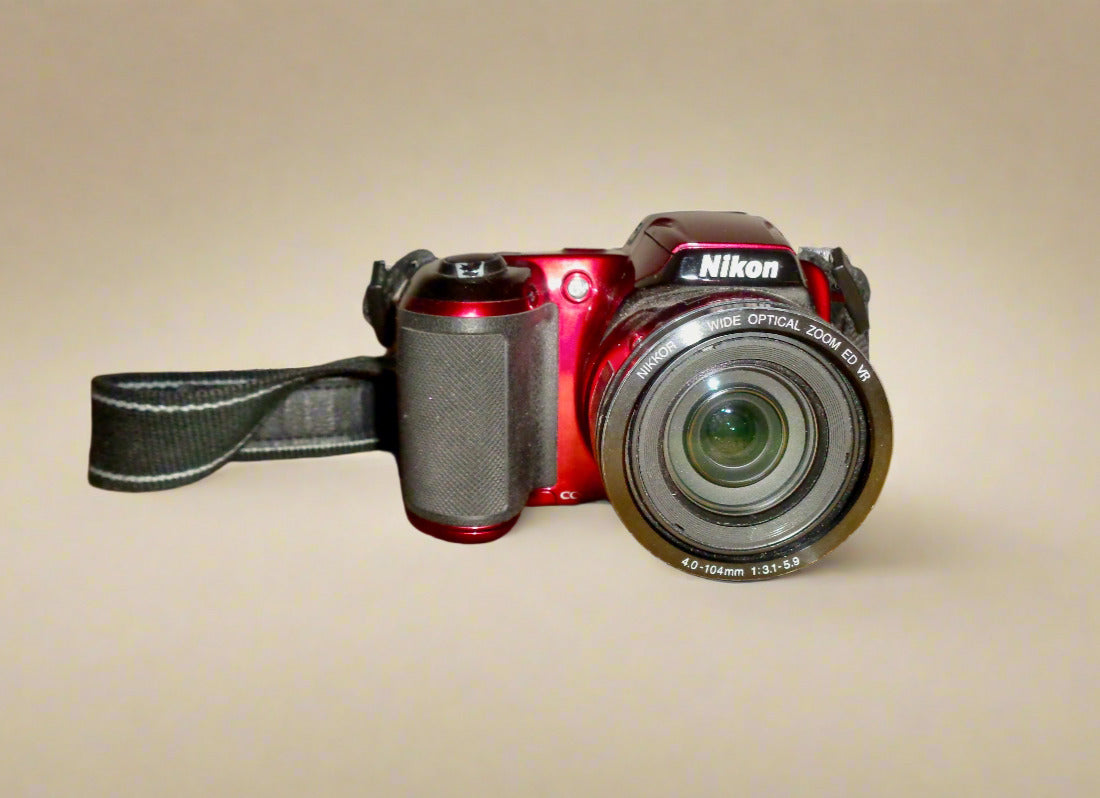 Nikon Coolpix L810 16MP Digital Camera In Red With 26x Nikkor Super Zo ...