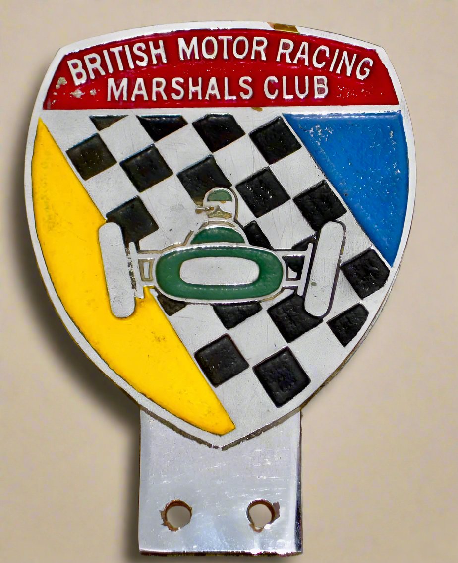 Original 1950s Enamel Car Badge British Motor Racing Marshals Club By ...