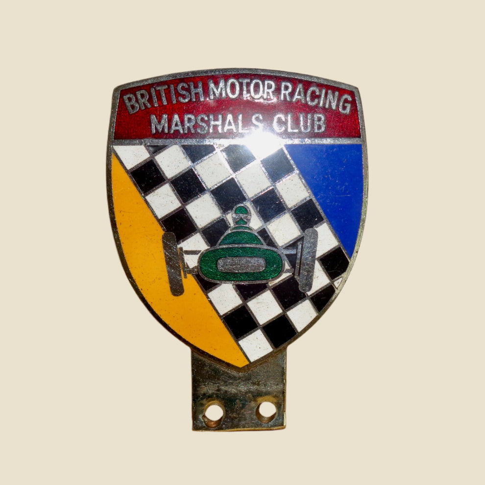 Original 1950s Enamel Car Badge British Motor Racing Marshals Club By ...