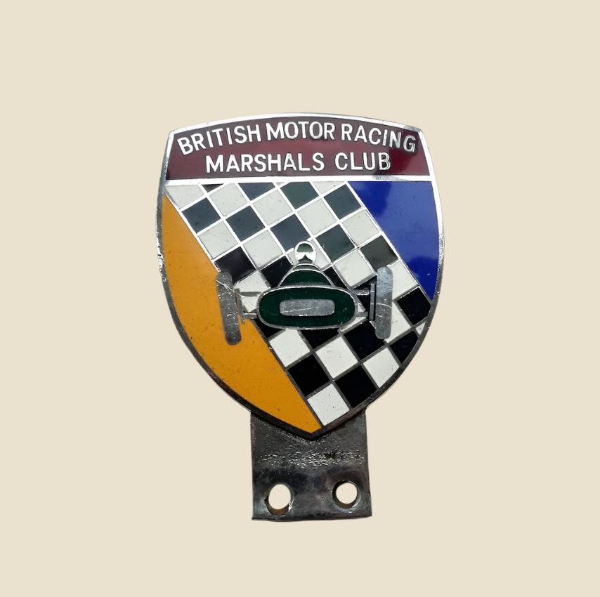 Original 1950s Enamel Car Badge British Motor Racing Marshals Club By ...