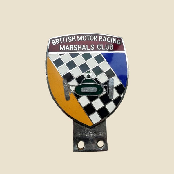 Original 1950s Enamel Car Badge British Motor Racing Marshals Club By ...