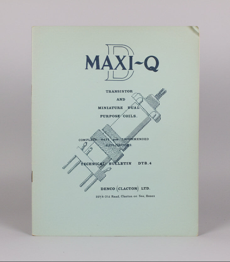 Original Denco Technical Bulletin DTB4 Pamphlet For Maxi-Q Coils ...