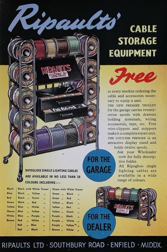 Vintage Metal Cable Reel / Spool / Bobbin With Double Sided Graphics F ...