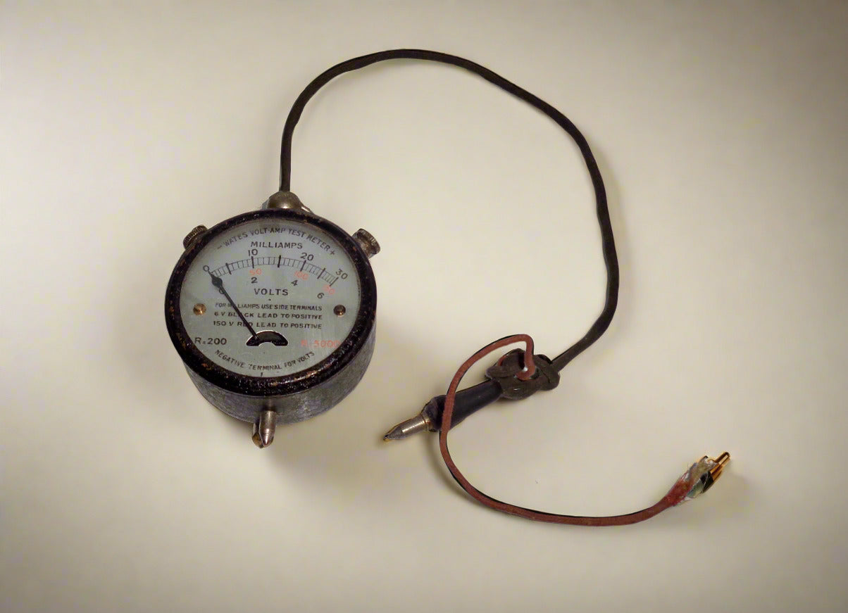Vintage 1930s Wates 6V & 150V Voltmeter and 0-30 MilliAmp Test Meter ...