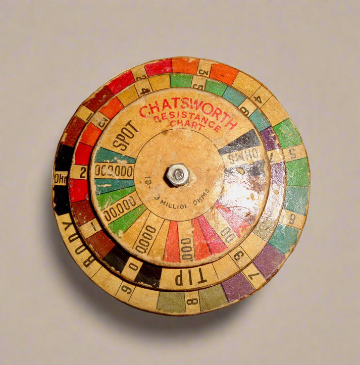 Vintage Chatsworth Standard Resistor / Resistance Colour Code Rotary C ...