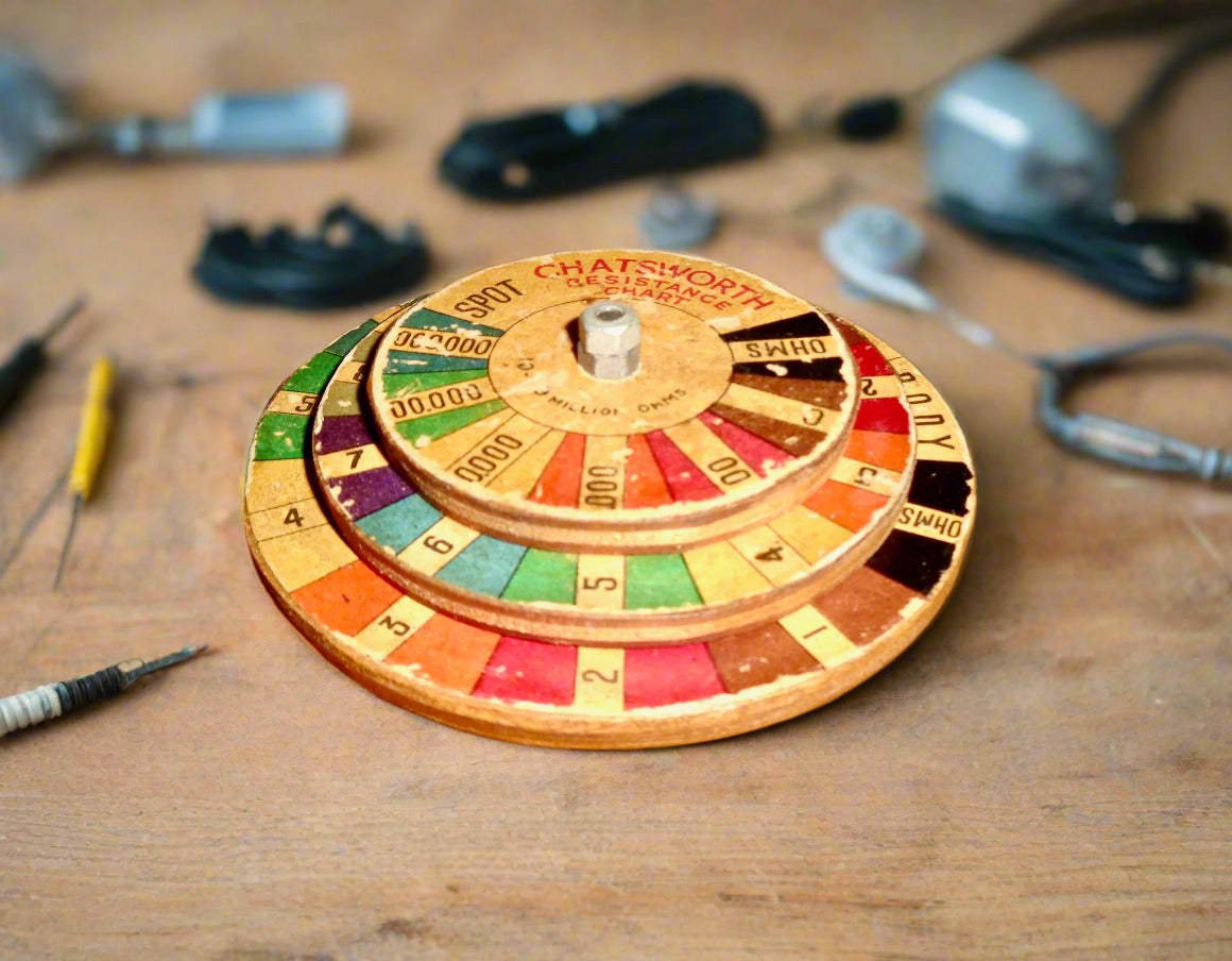 Vintage Chatsworth Standard Resistor / Resistance Colour Code Rotary C ...