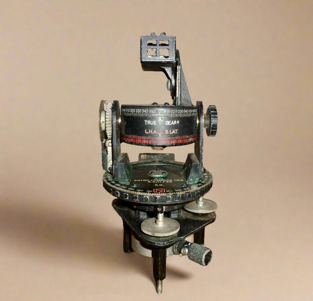WW2 RAF Astro Compass Mk II 06A/11740 Air Ministry In Its Original Tra ...