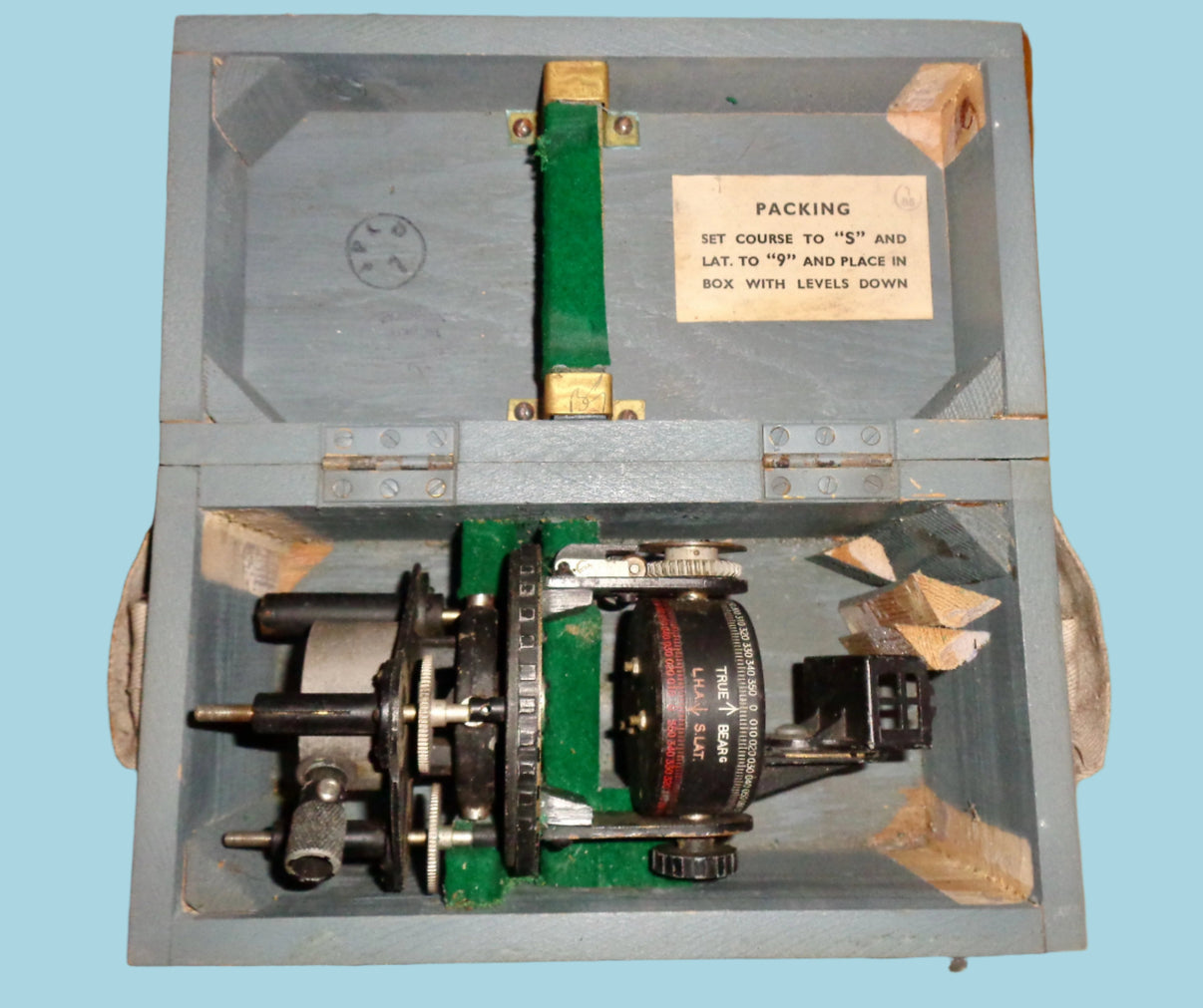WW2 RAF Astro Compass Mk II 06A/11740 Air Ministry In Its Original Tra ...