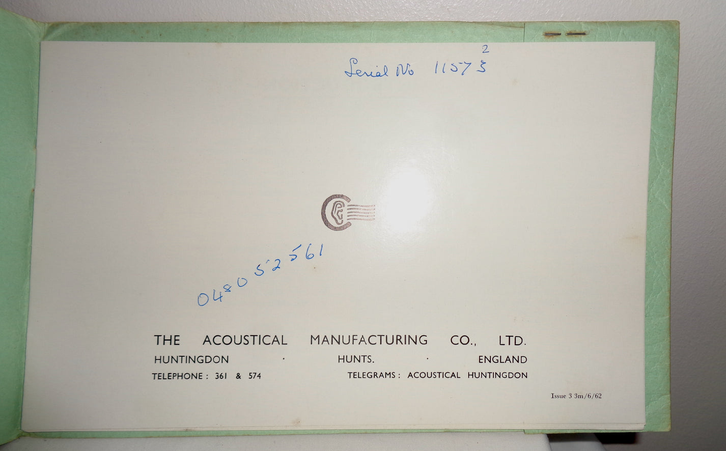 Original Quad FM1 Tuner Instruction Book With Green Cover – Mullard ...