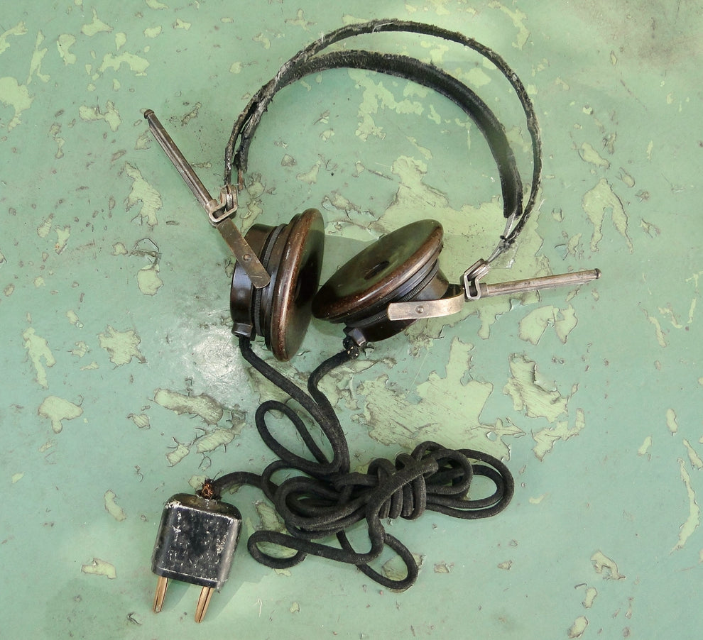 WW2 Nex German Navy Kriegsmarine 4000 Ohms Headphones – Mullard ...