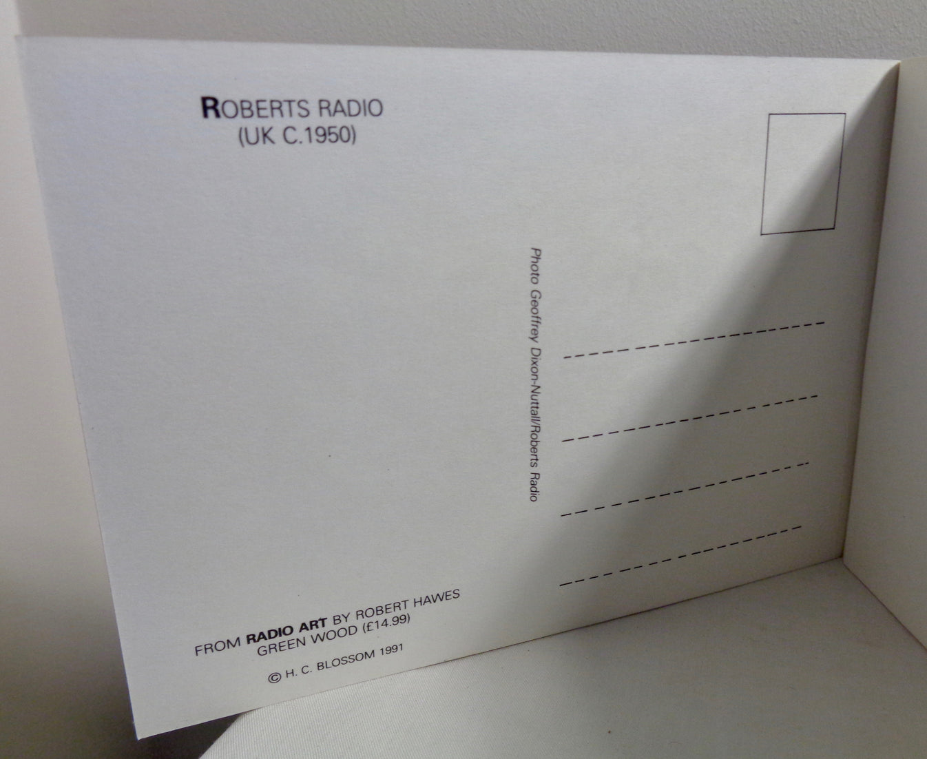 1991 Robert Hawes Radio Art Book and Pocket Postcard Booklet – Mullard ...