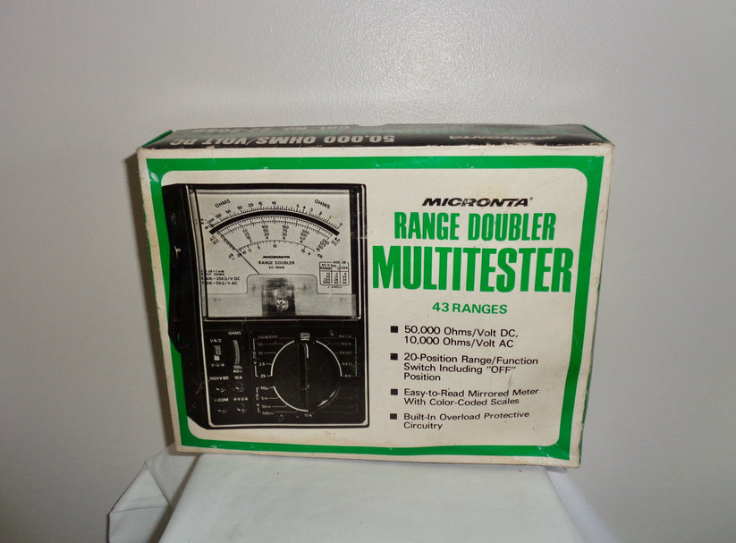 Vintage Micronta Tandy Range Doubler 50K Ohms Multitester 22-204B ...