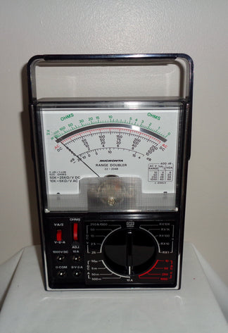 Vintage Micronta Tandy Range Doubler 50K Ohms Multitester 22-204B ...