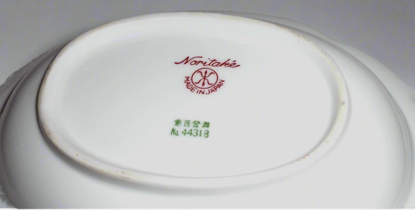 Vintage Noritake Pottery Gold Flower Basket Pattern 44318 Sweet Dish ...