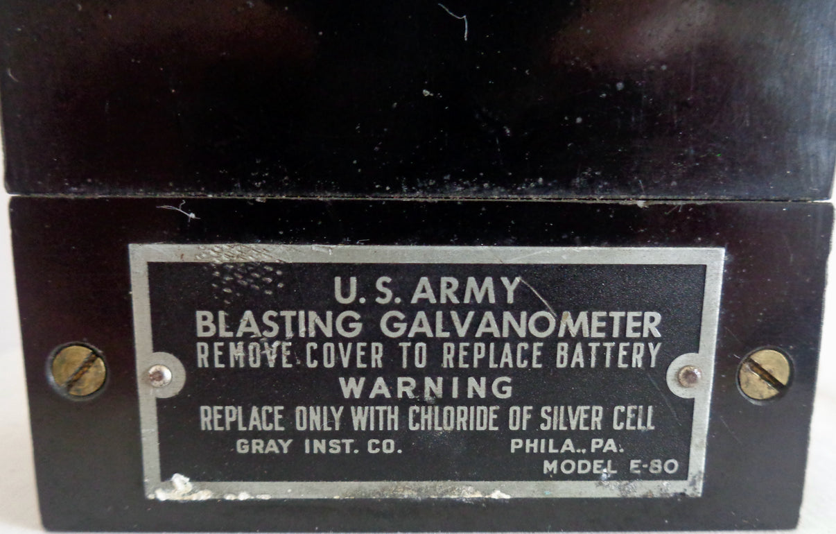 WW2 Model E80 US Army Blasting Galvanometer By Gray Instrument Company ...