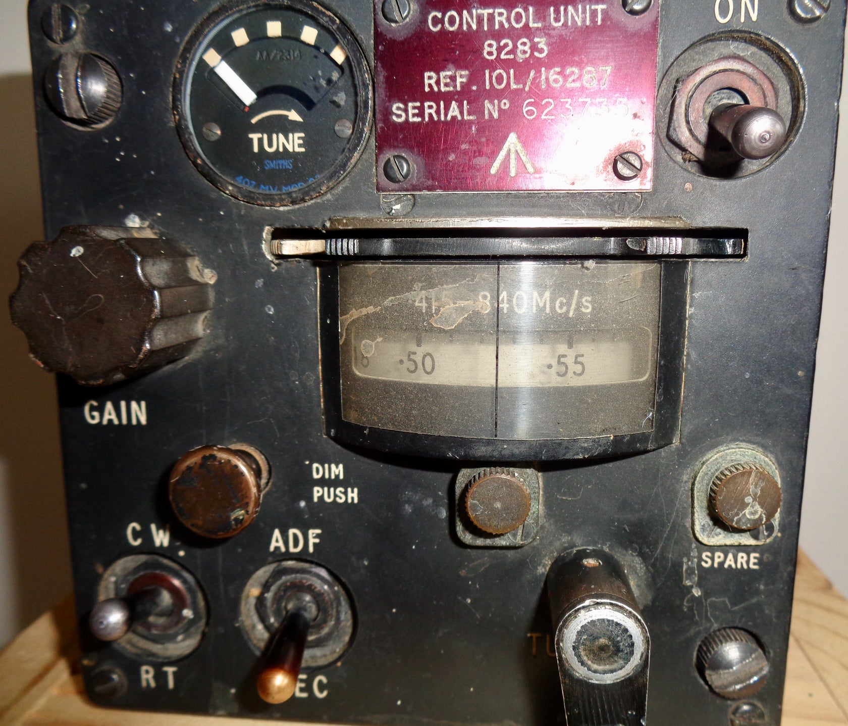 Vintage RAF RN Cockpit ADF Radio Control Unit 8283 10L/16287 – Mullard ...