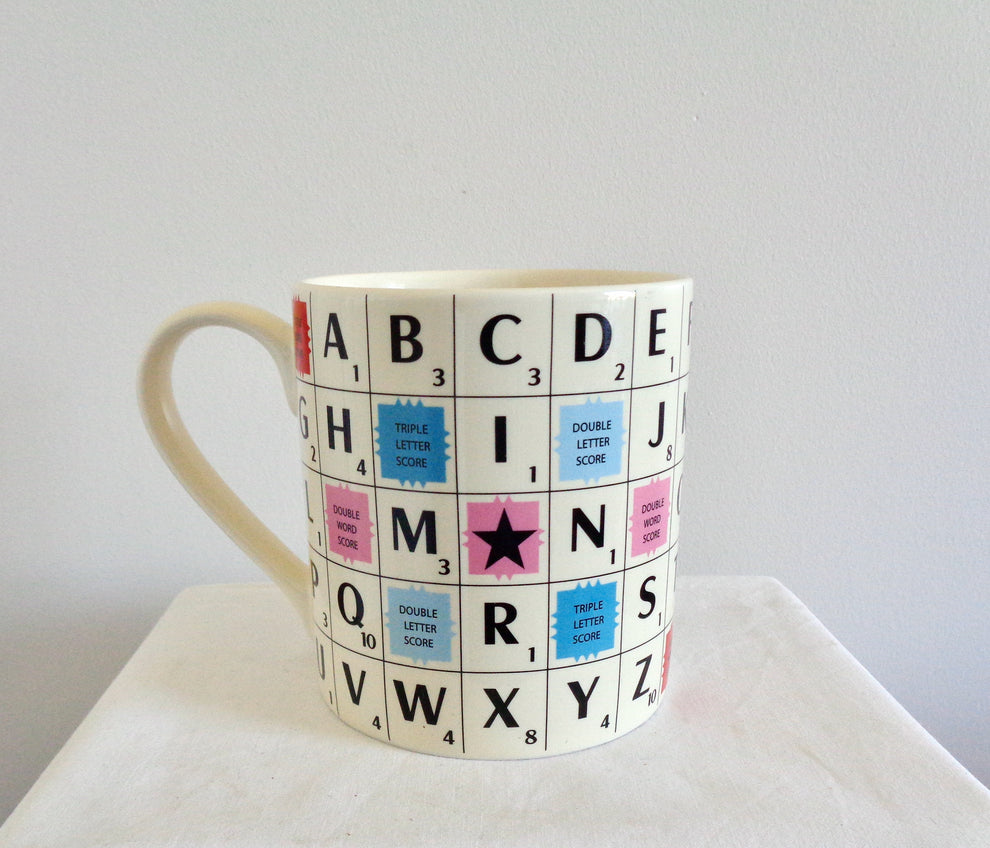 2013 Wild & Wolf Scrabble Alphabet Tile Mug In Its Original Box ...