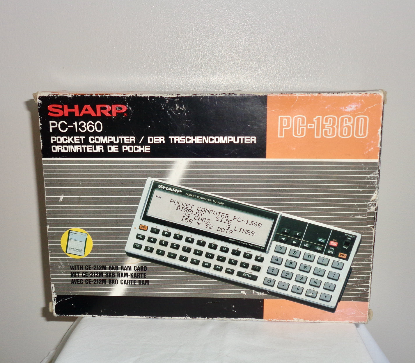 1986 SHARP Pocket Computer Model PC136 In Its Original Box With Manual ...