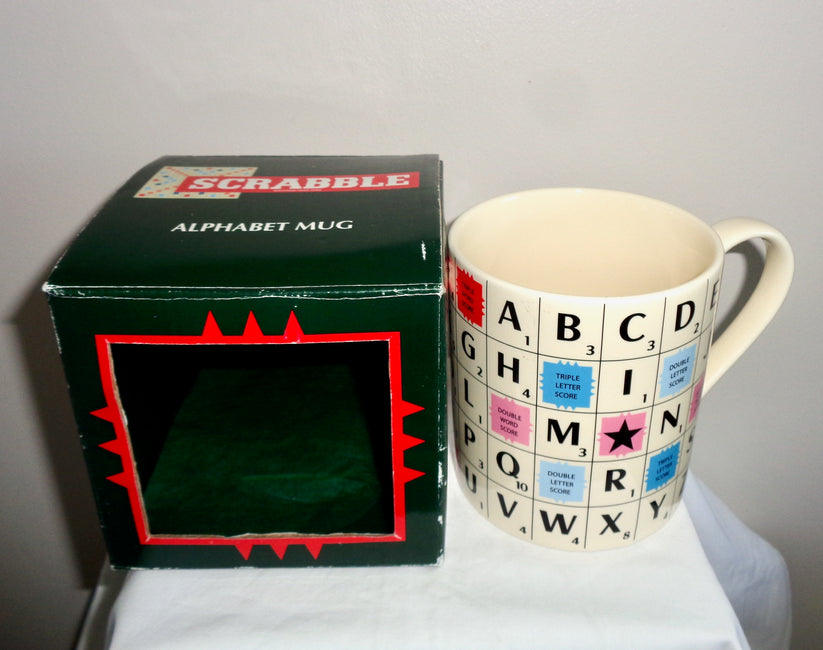 2013 Wild & Wolf Scrabble Alphabet Tile Mug In Its Original Box ...
