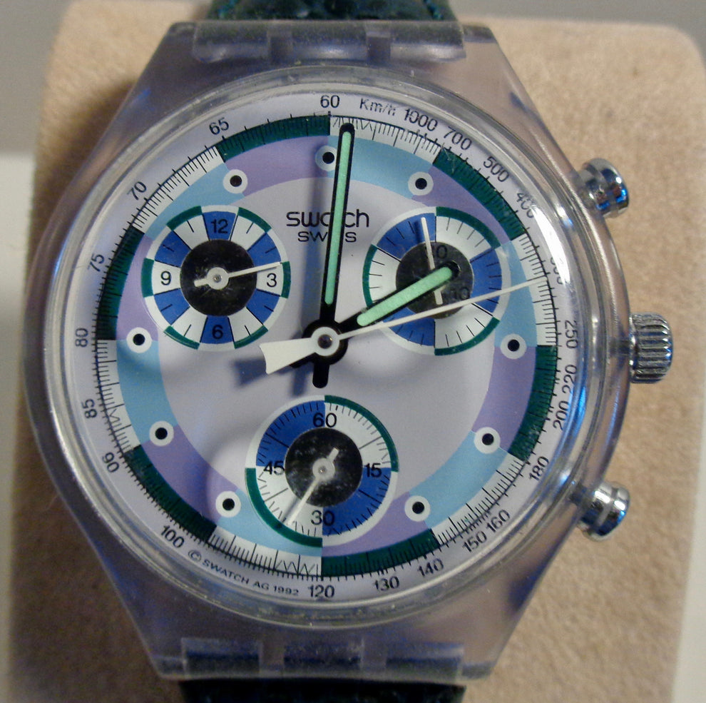 1993 SWATCH Greentic SVC100 Chronograph Watch – Mullard Antiques and ...